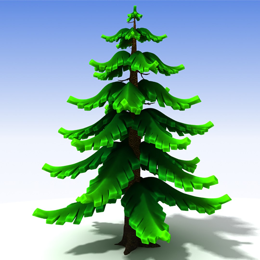 Tree Fur-tree Fur 3d Model