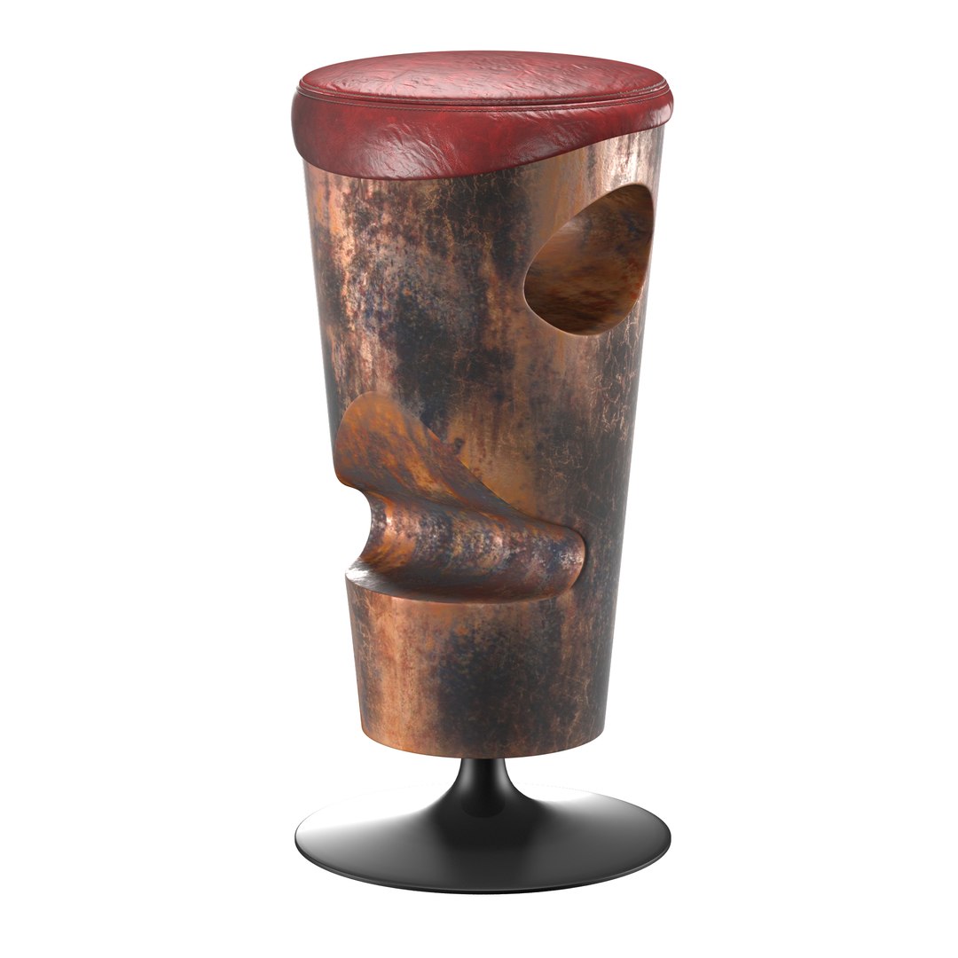 MOAI Bar Stool 3D Model - TurboSquid 1862988
