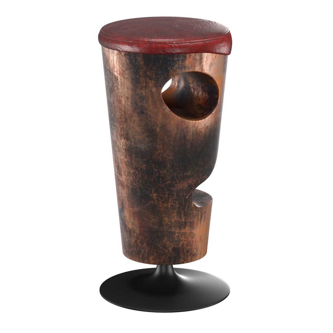 MOAI Bar Stool 3D Model - TurboSquid 1862988