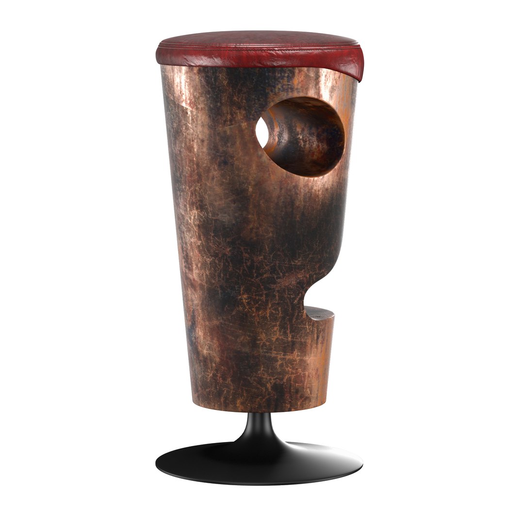 MOAI Bar Stool 3D Model - TurboSquid 1862988