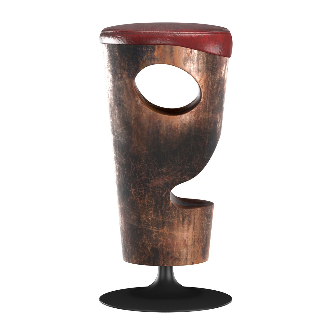 MOAI Bar Stool 3D Model - TurboSquid 1862988