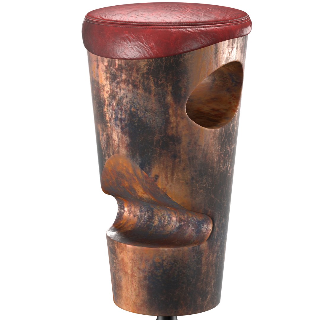 MOAI Bar Stool 3D Model - TurboSquid 1862988