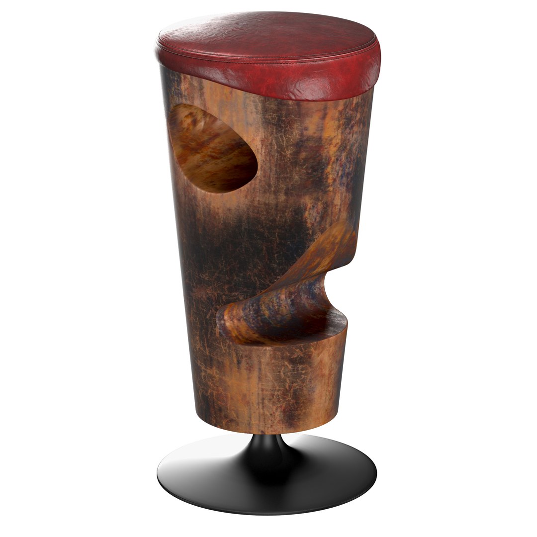 MOAI Bar Stool 3D Model - TurboSquid 1862988