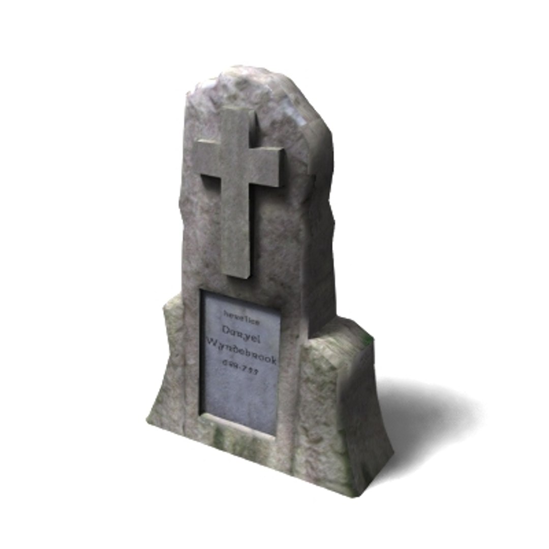 3d Model Of Gravestone Grave Stone