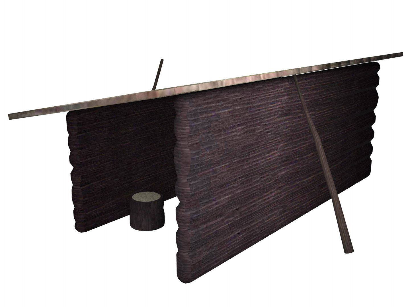 Wood Hutch Model - TurboSquid 1175065