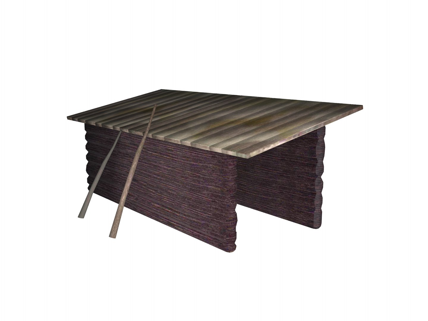 Wood Hutch Model - TurboSquid 1175065