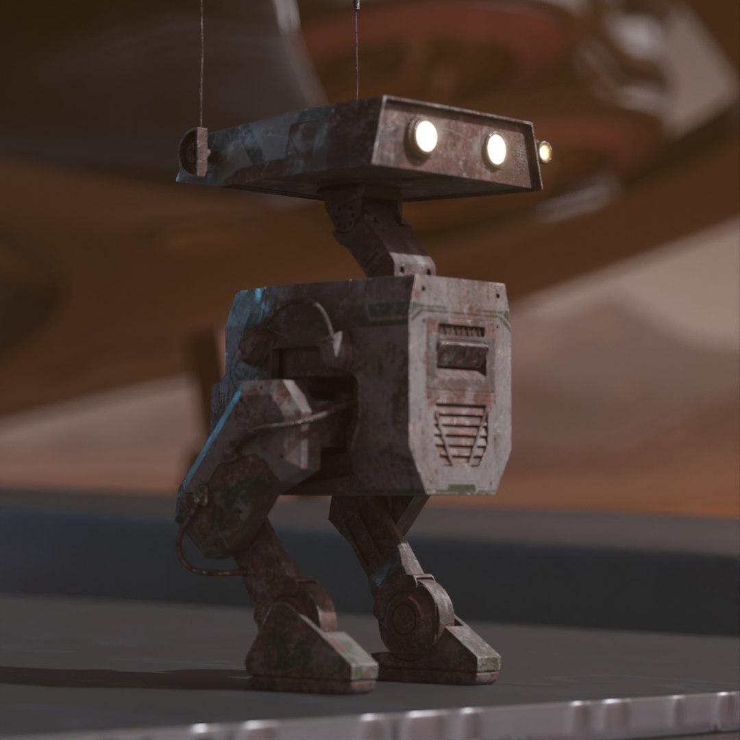 Autonomous Bipedal Unit Old Rusted 3D Model - TurboSquid 2468881