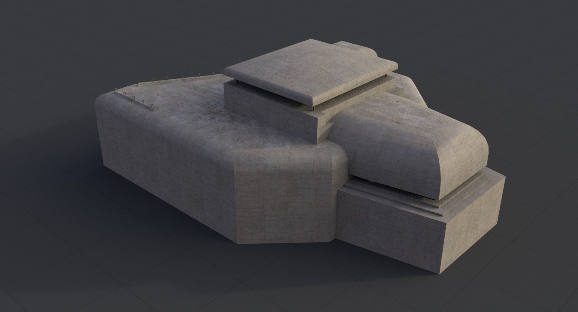 Wwii german bunkers 3D model - TurboSquid 1427239