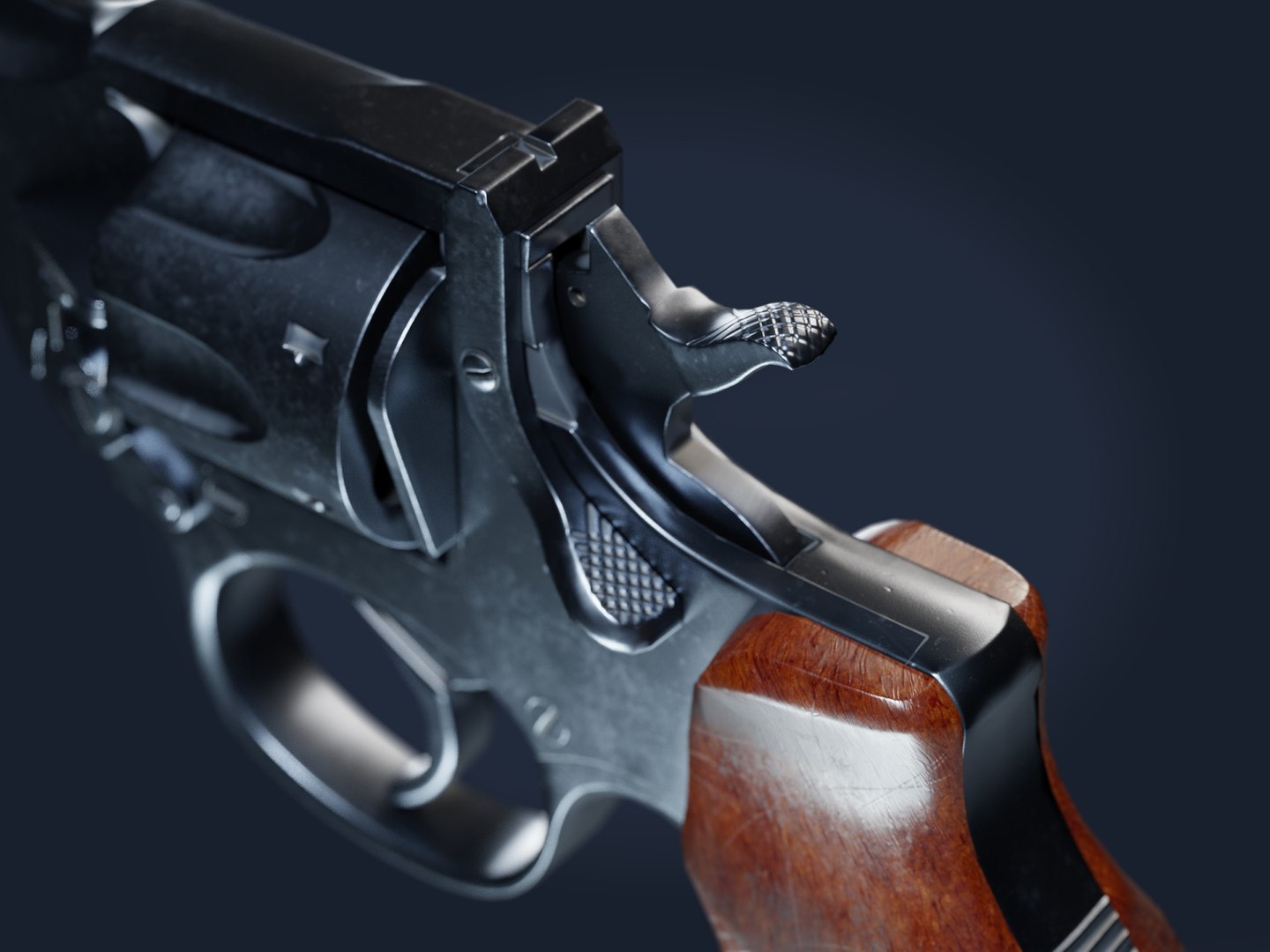 Enfield No 2 Mk1 Revolver - Midpoly PBR 3D - TurboSquid 2010199