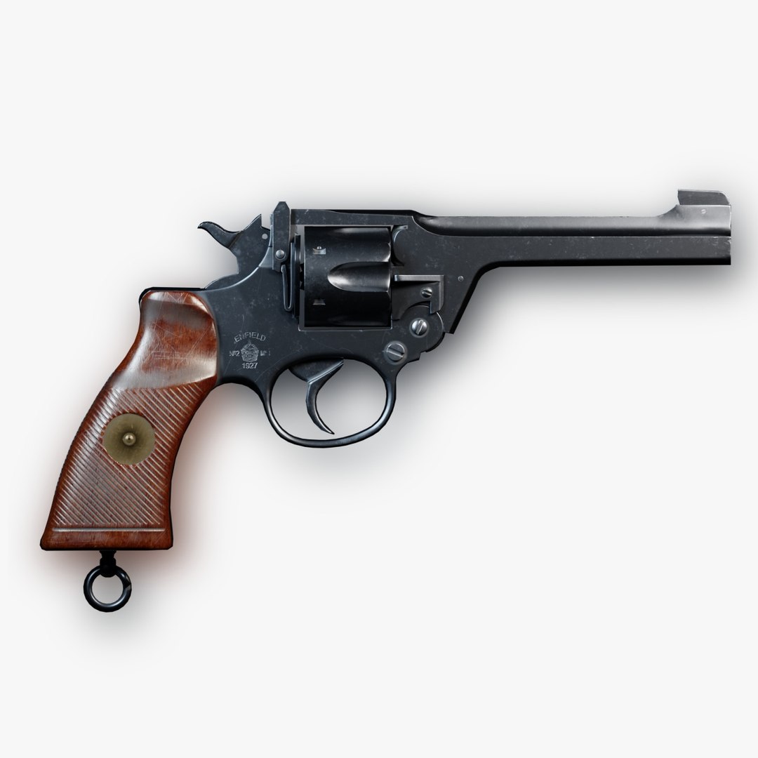 Enfield No 2 Mk1 revolver - Midpoly PBR 3D - TurboSquid 2010199