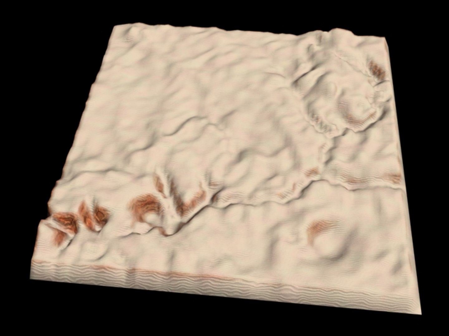 3d Model Desert Terrain Landscape