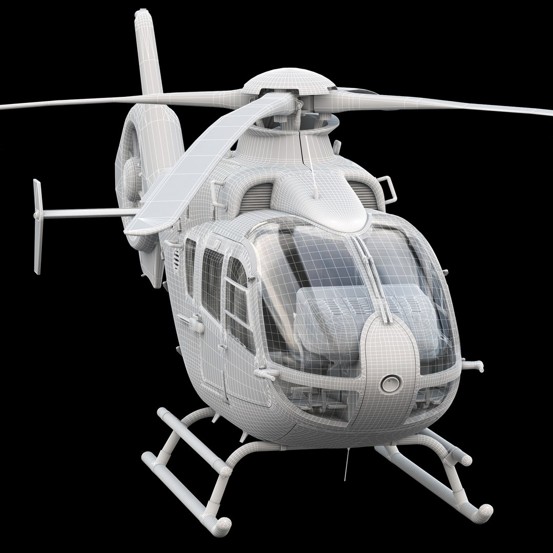Eurocopter Ec 135 Helicopter 3d Model