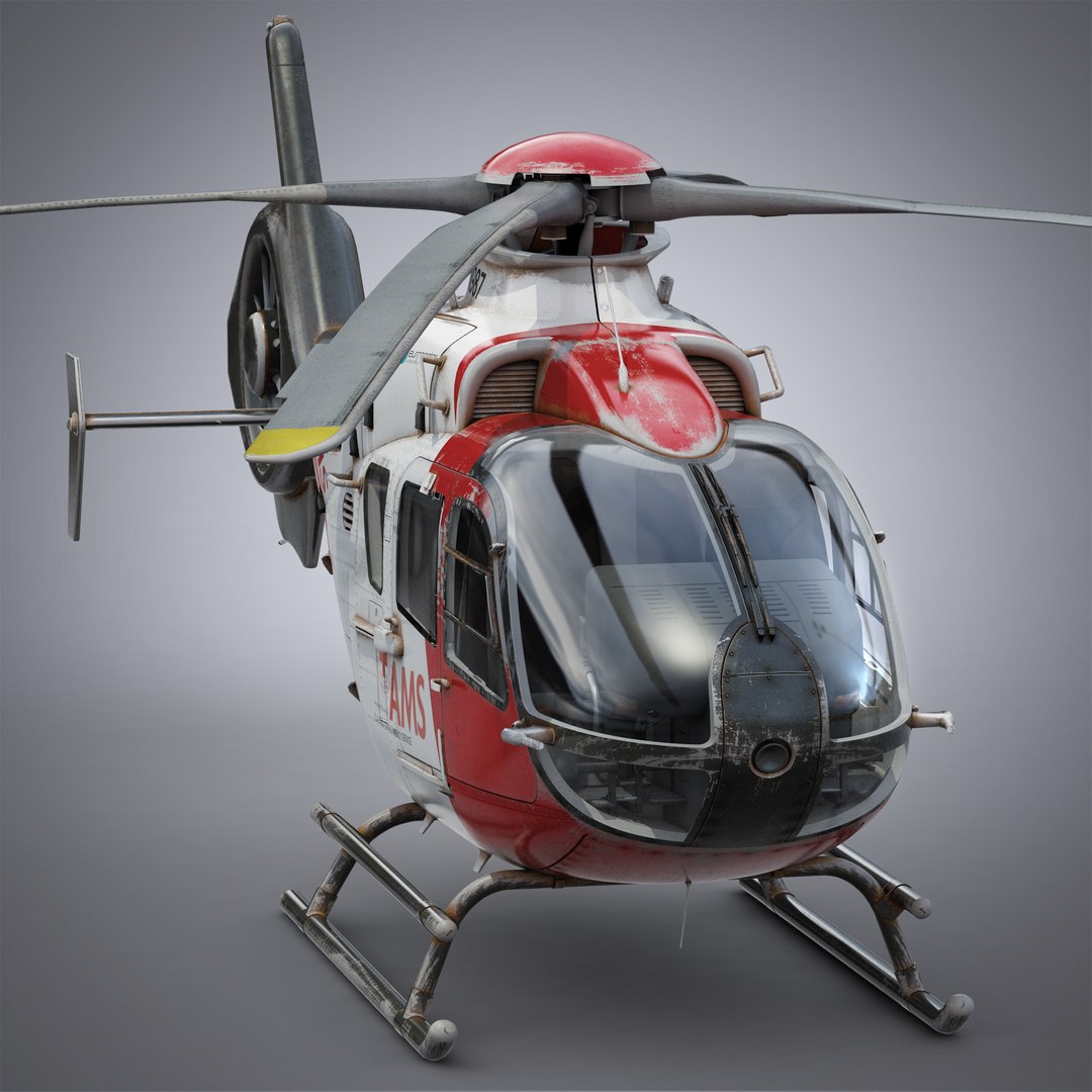 Eurocopter Ec 135 Helicopter 3d Model