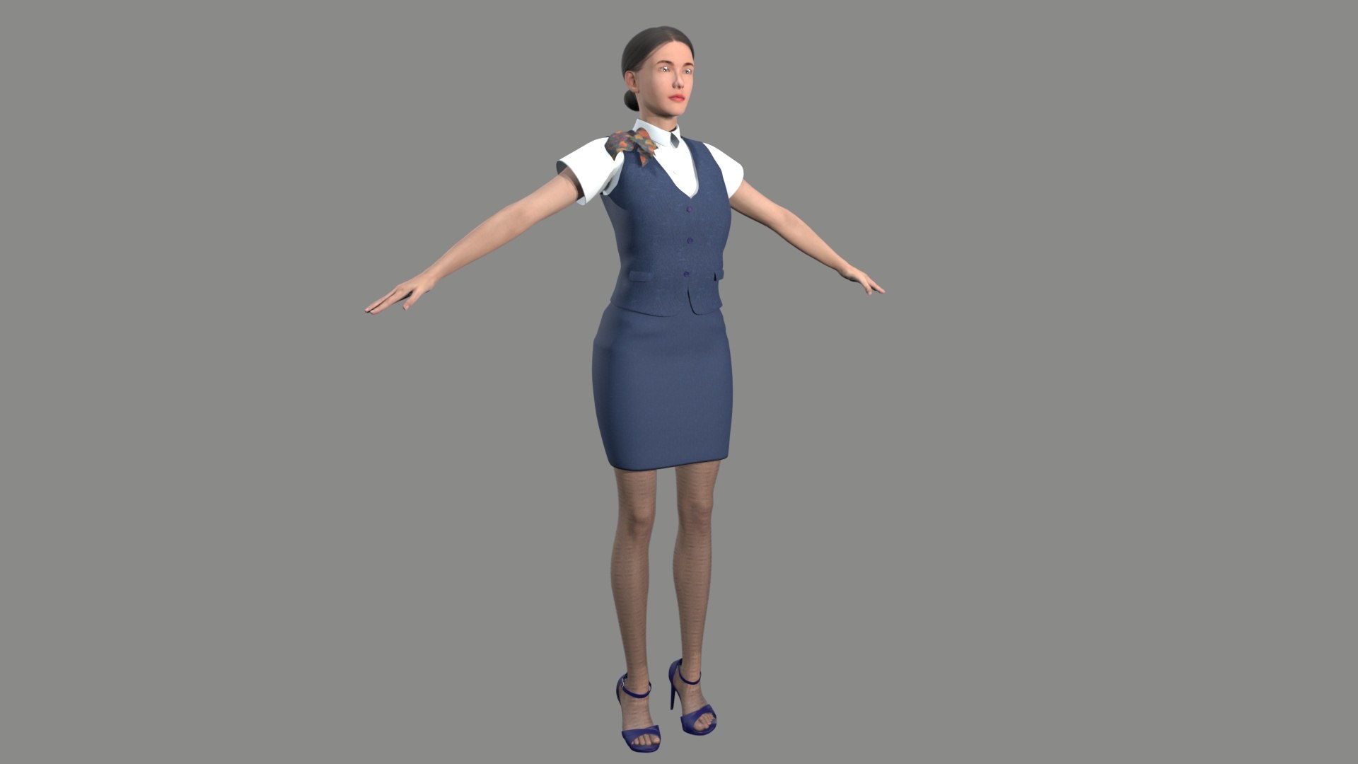 Waiter 3D Model - TurboSquid 2195177