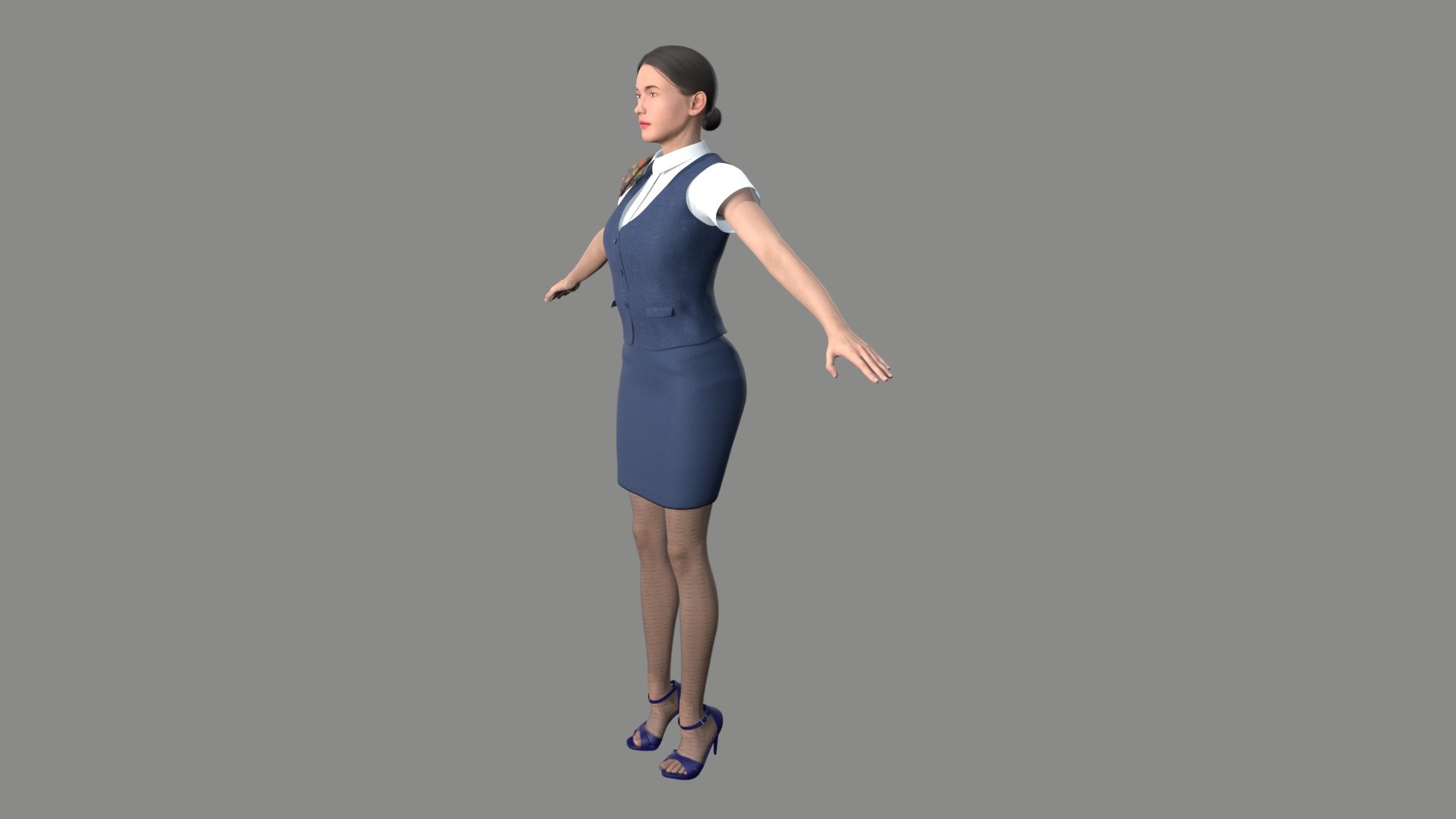 Waiter 3D Model - TurboSquid 2195177