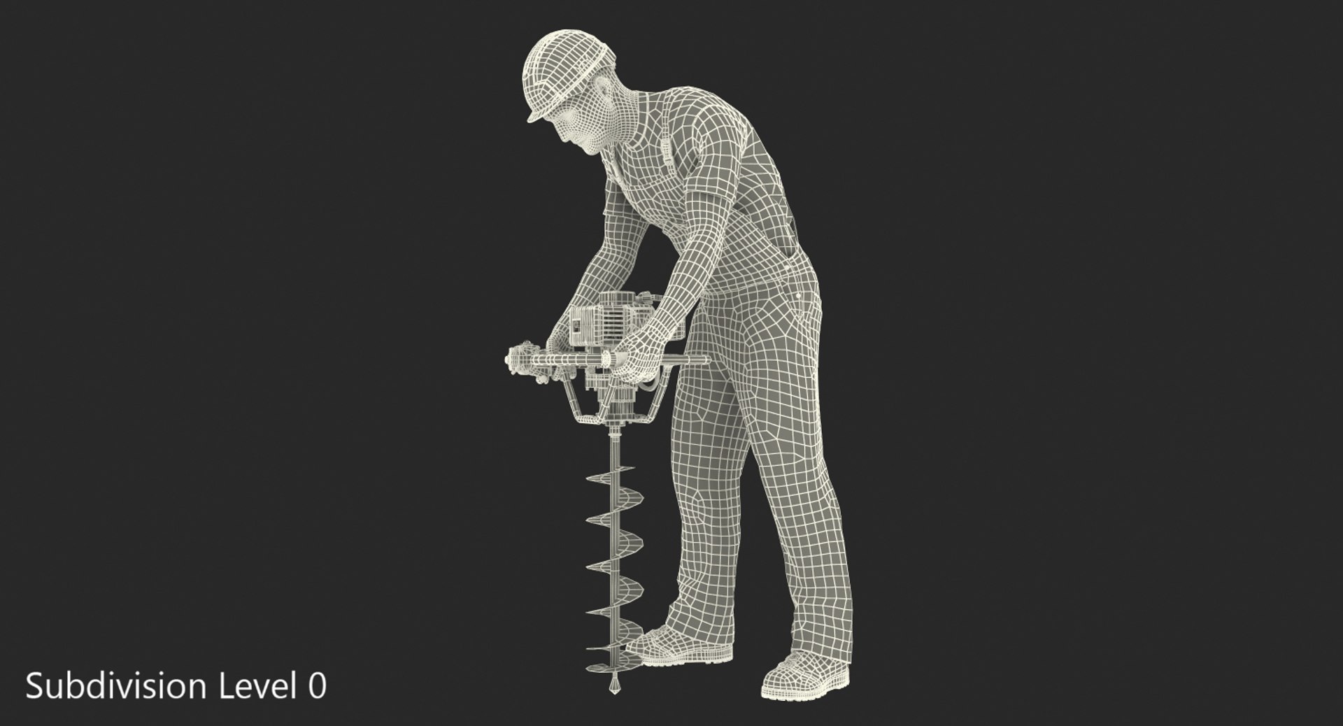 3D Builder Worker Hole Driller Model - TurboSquid 1311256