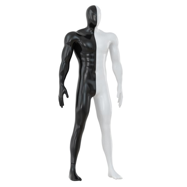 3D model male abstract mannequin white - TurboSquid 1677603