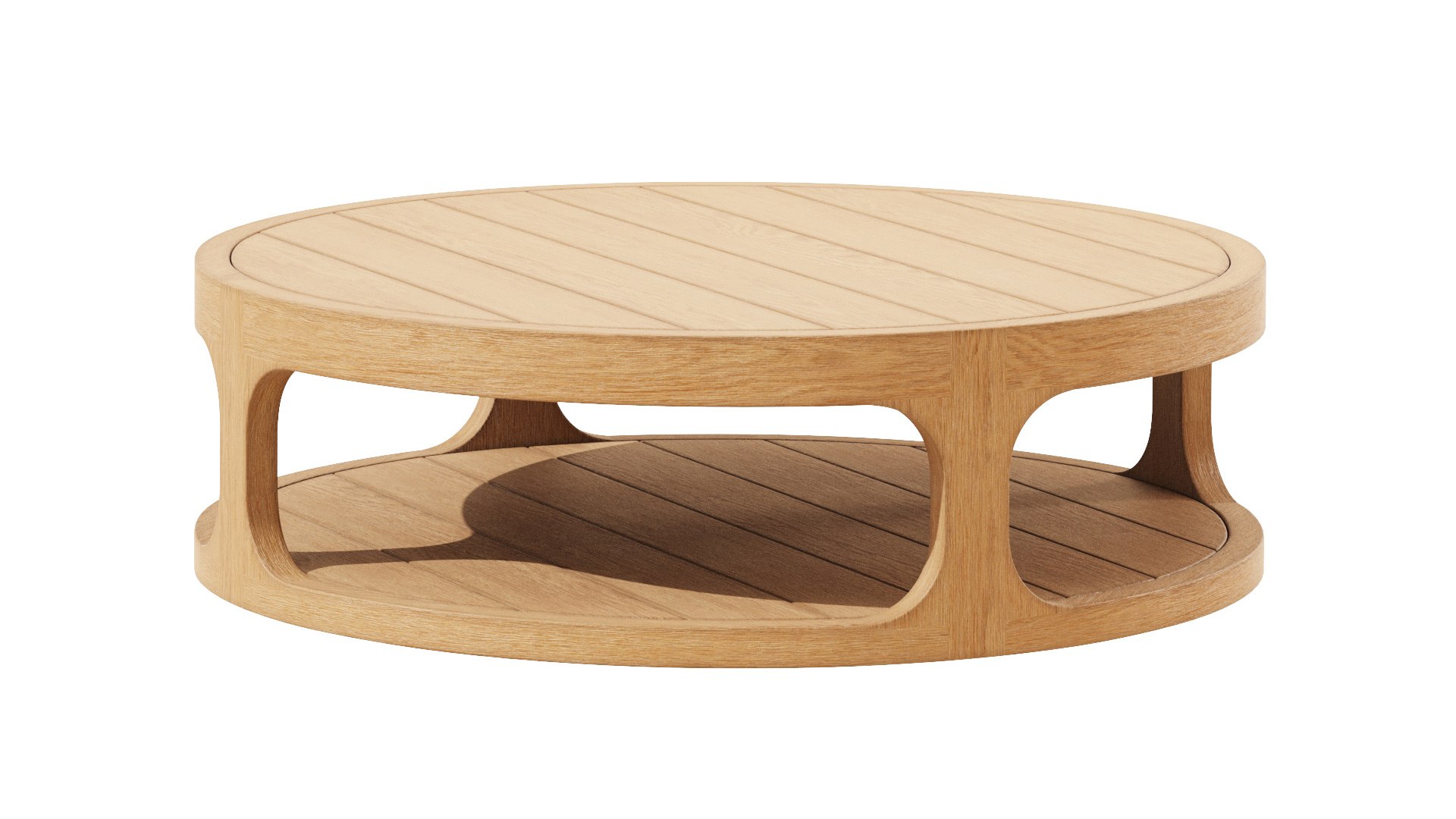 3D CASSALE ROUND COFFEE TABLE - 48 - TurboSquid 2004369