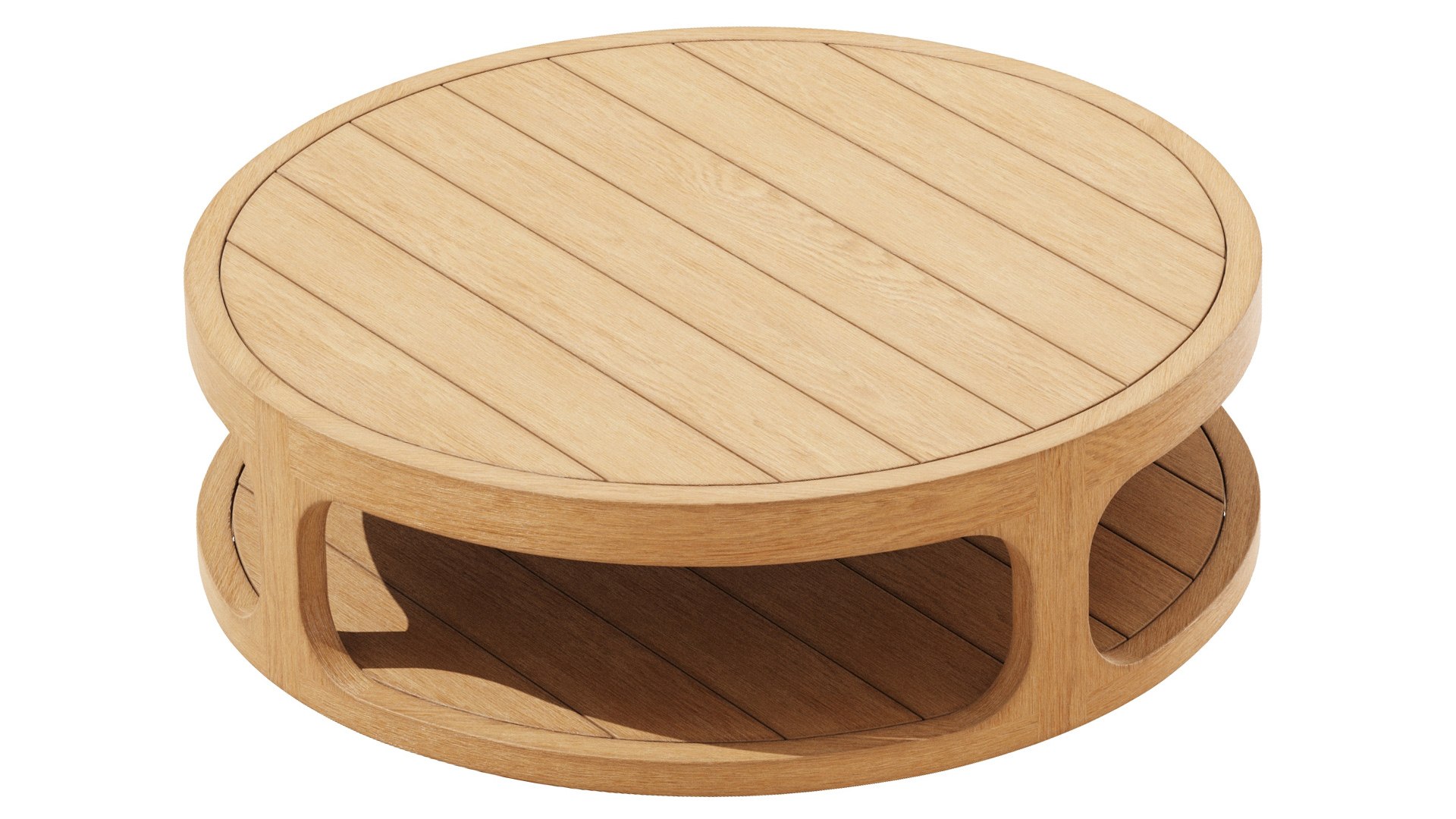3D CASSALE ROUND COFFEE TABLE - 48 - TurboSquid 2004369