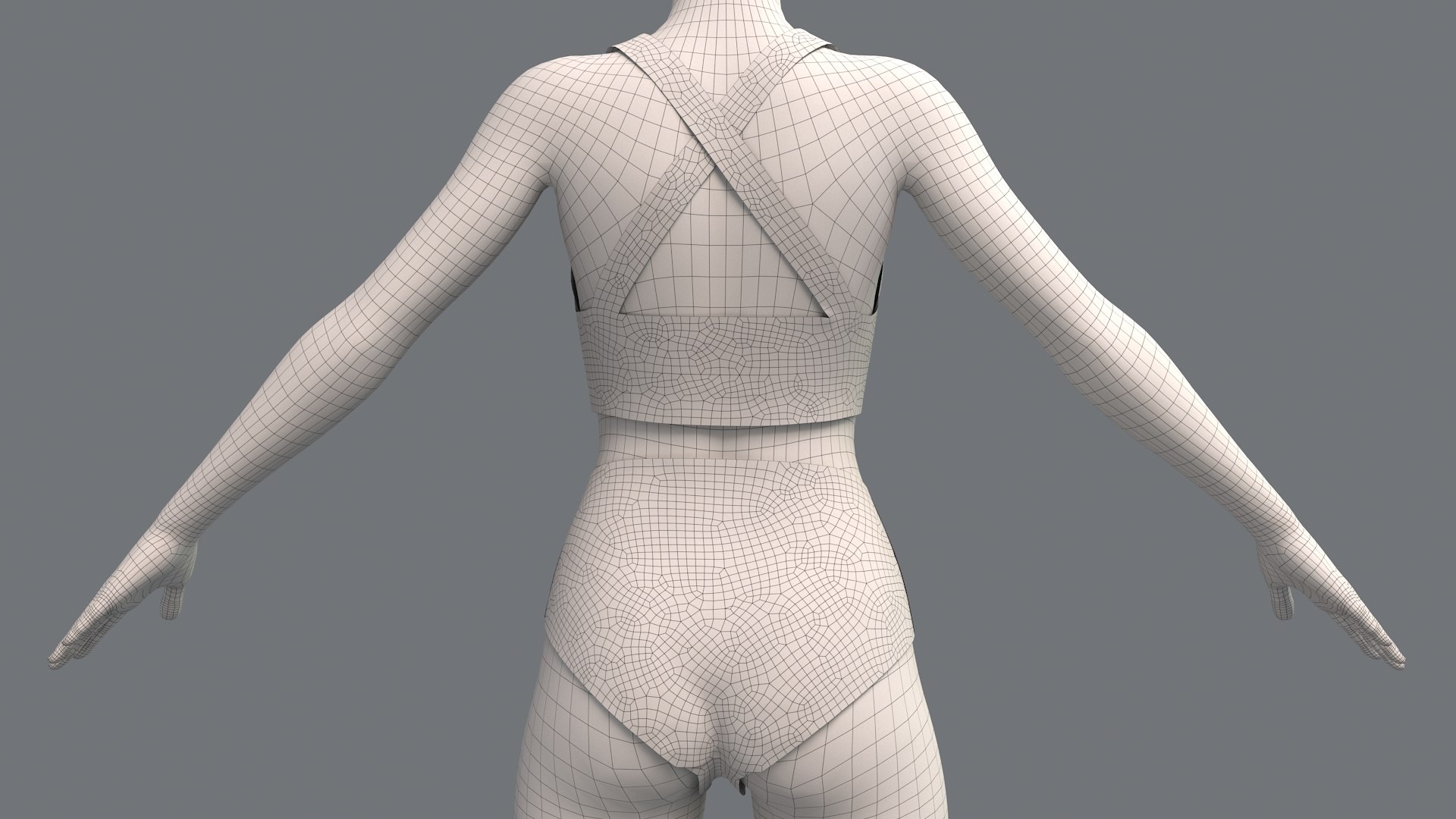 3D Bikini Set 02 Mannequin Female 001 Pose 01 - TurboSquid 1949532