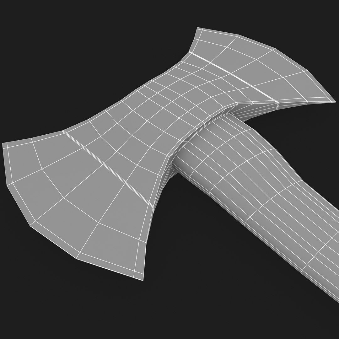 3d Realistic Axe 3 Model