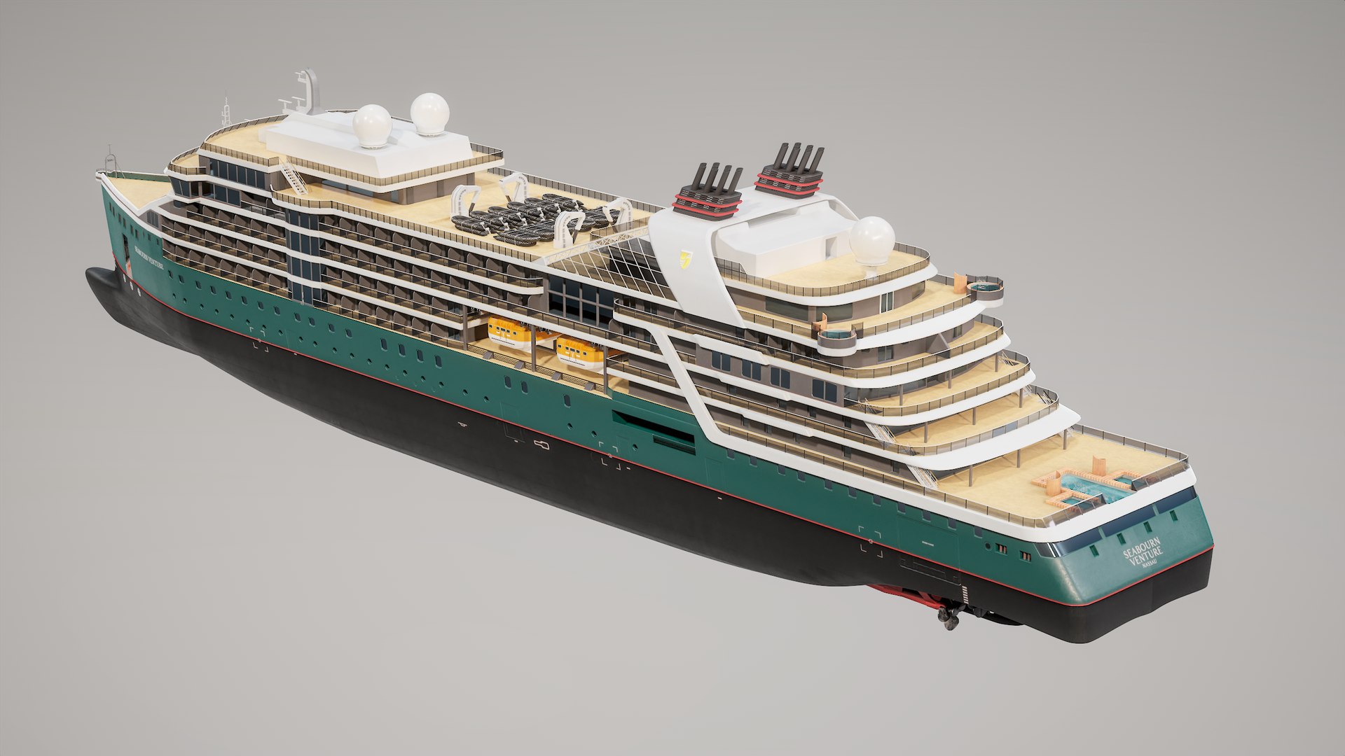 Cruise Icebreaker Seaborn Venture PBR 3D model - TurboSquid 2079048