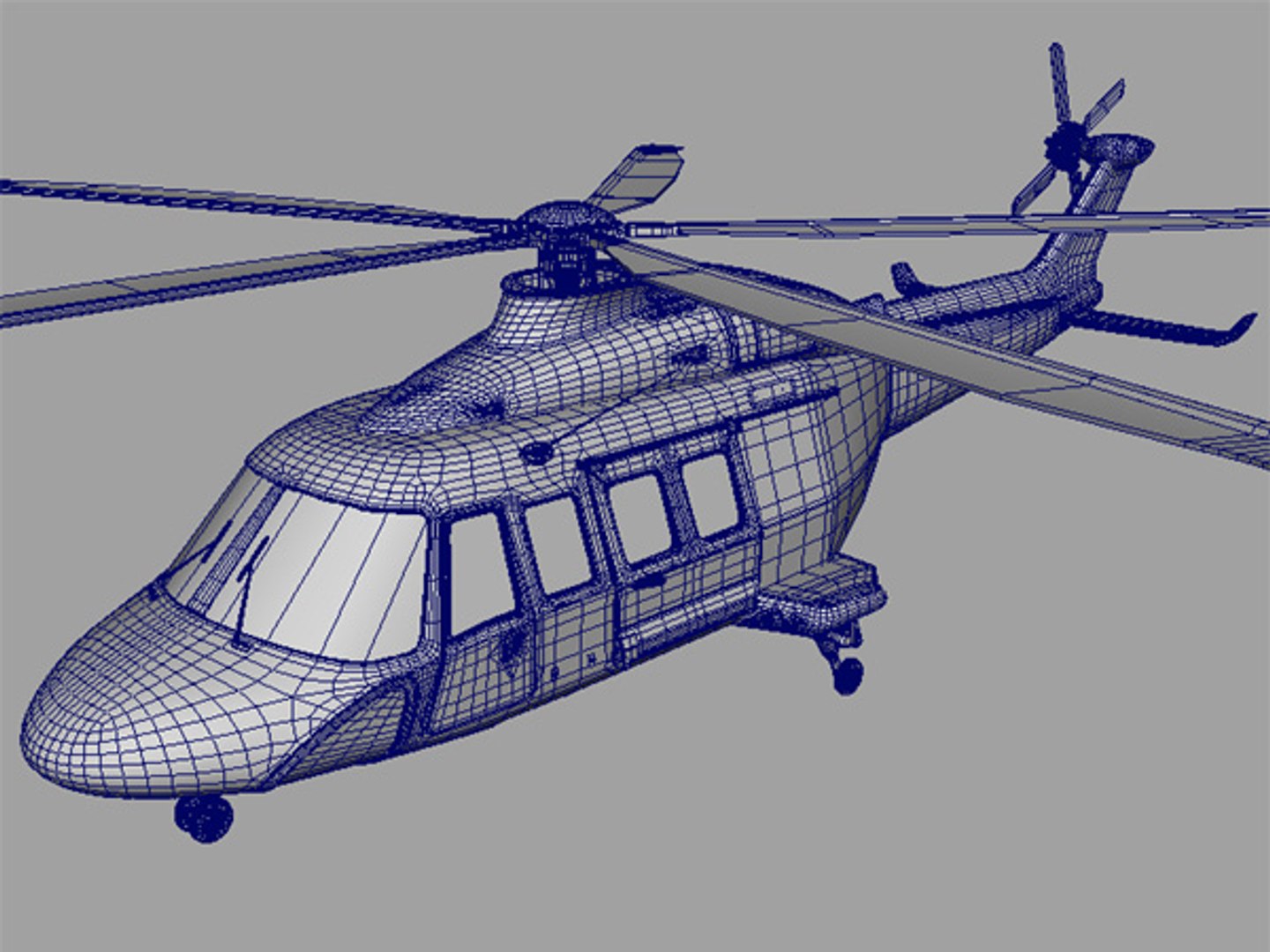 Aw139 Helicopter Aircraft 3d Model