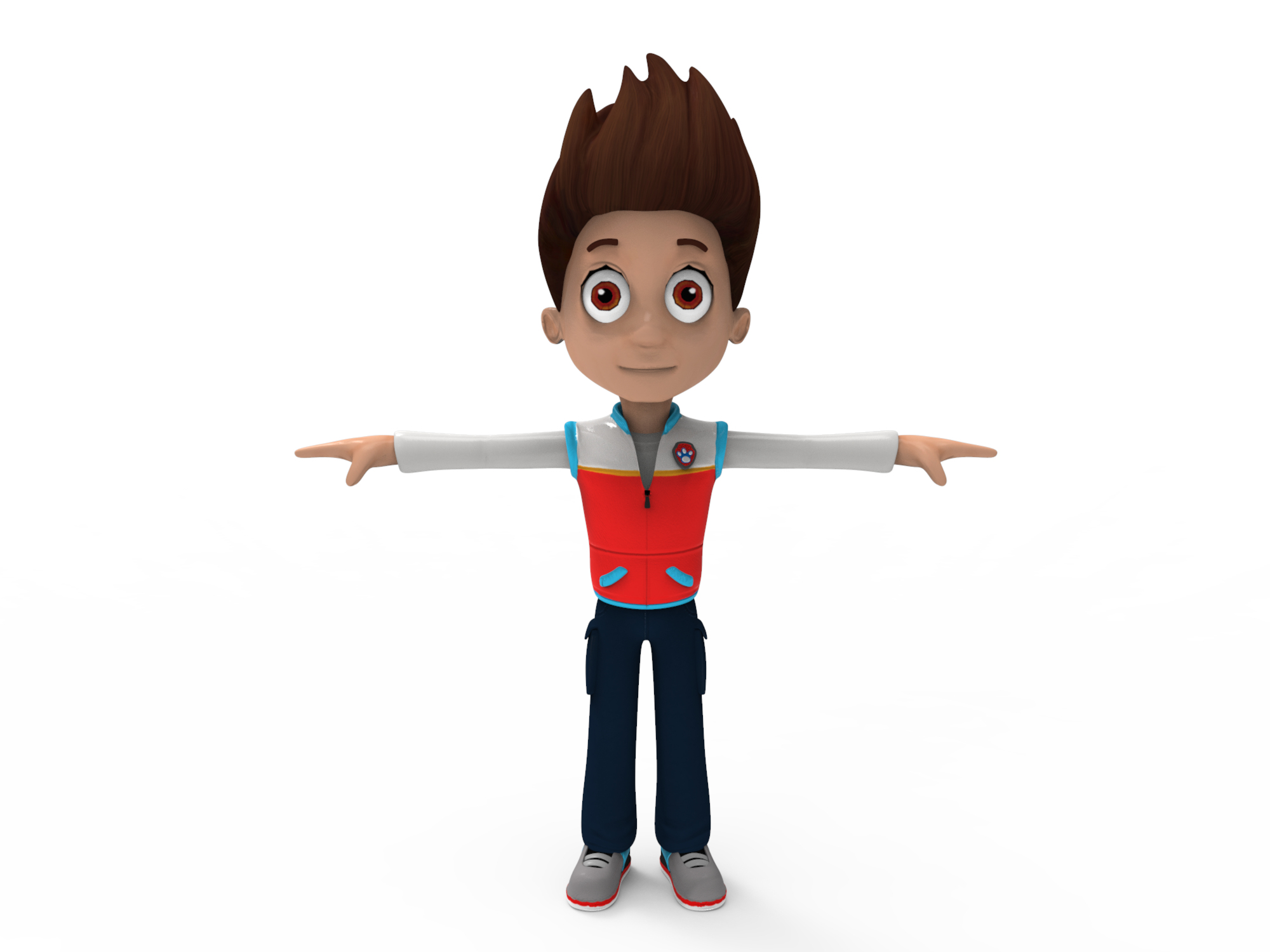 Personagem de desenho animado Ryder Modelo 3D - TurboSquid 1626632