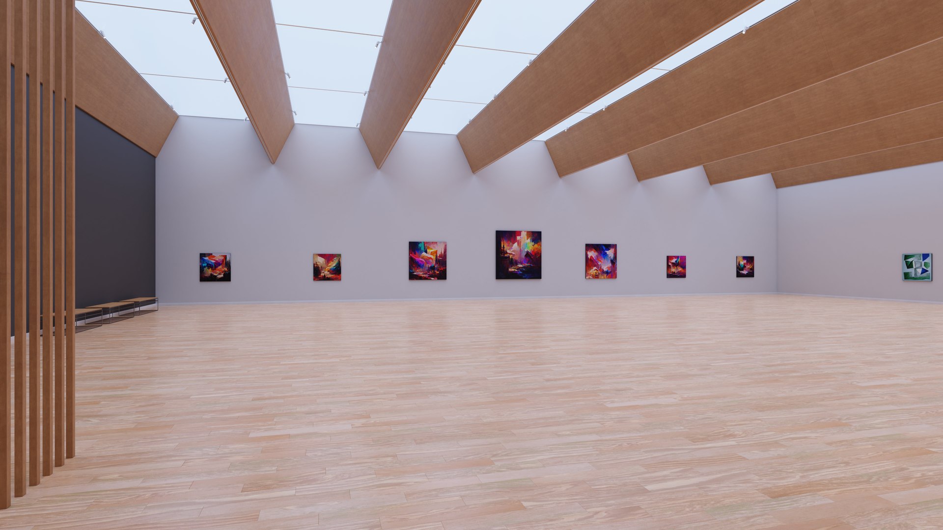 Art Museum Gallery Interior 28 3D - TurboSquid 1874132