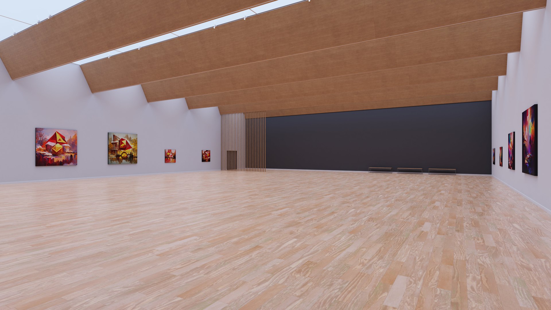 Art Museum Gallery Interior 28 3D - TurboSquid 1874132