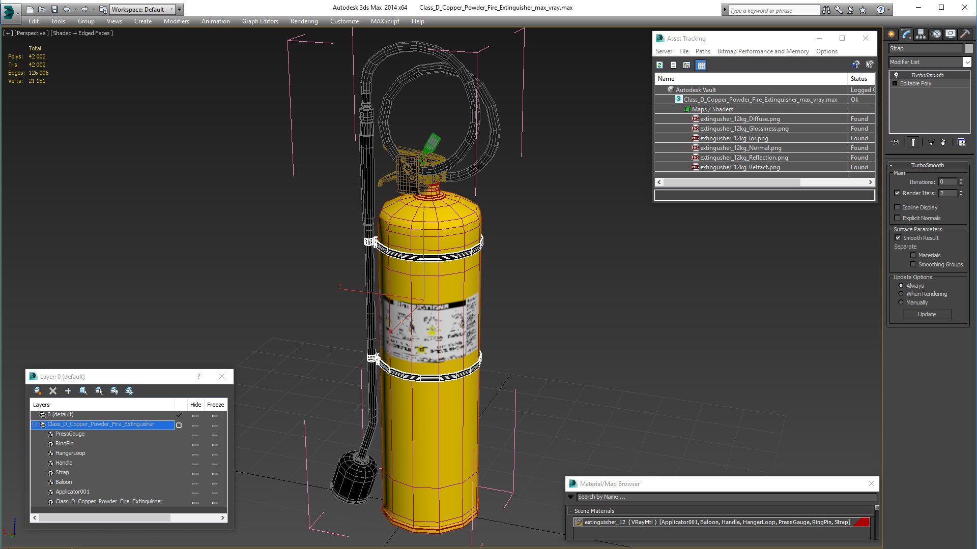3D class d copper powder model - TurboSquid 1689264