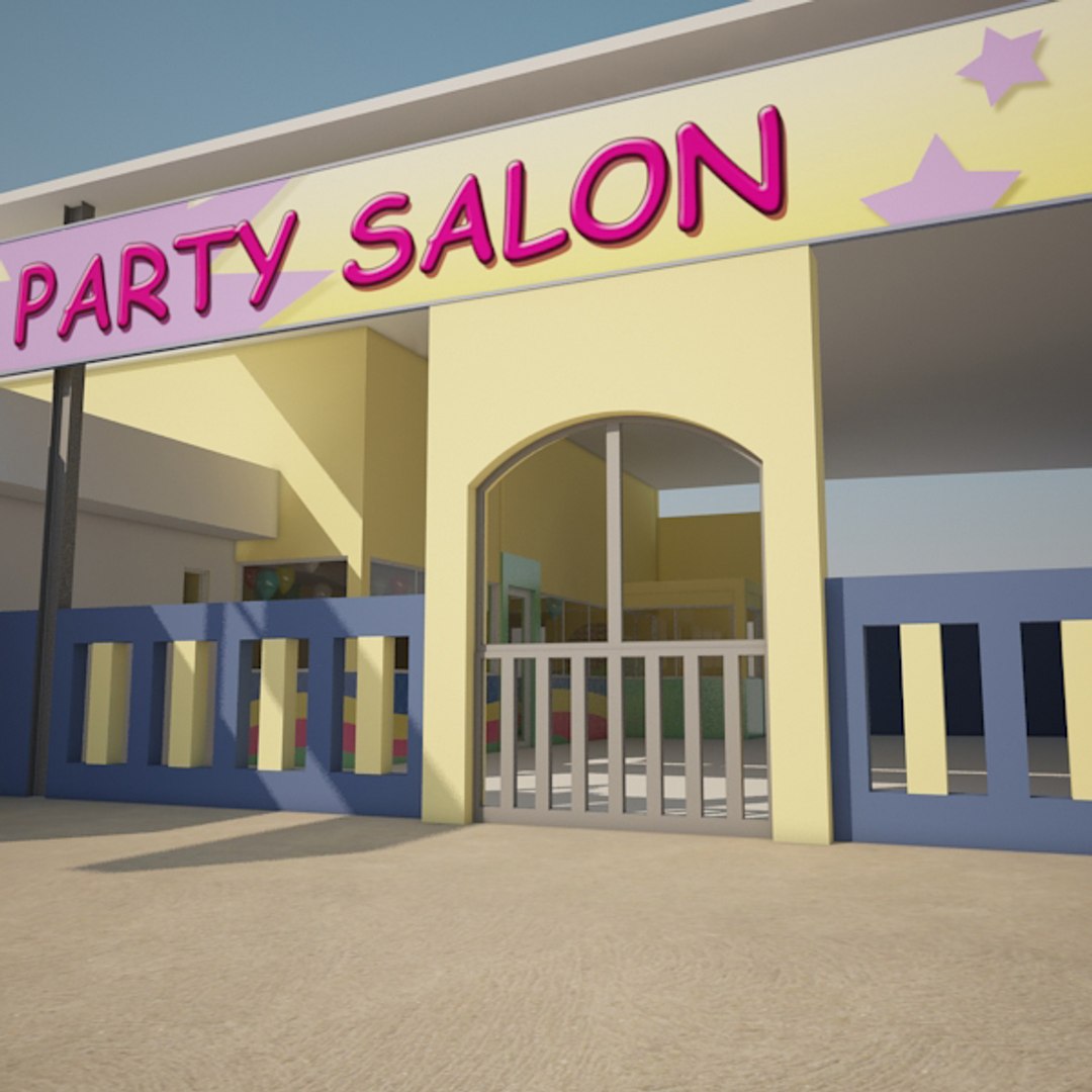 3ds max children party room