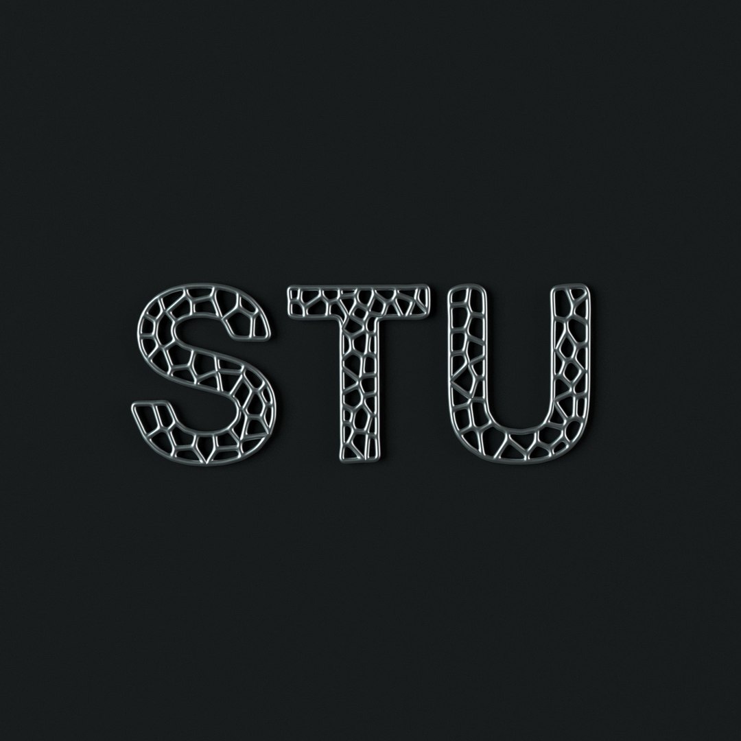3D ALPHABET VORONOI - TurboSquid 2246100