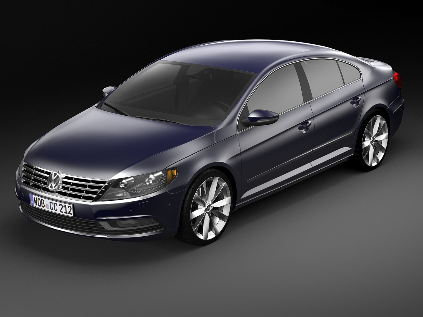 3ds max volkswagen cc 2013