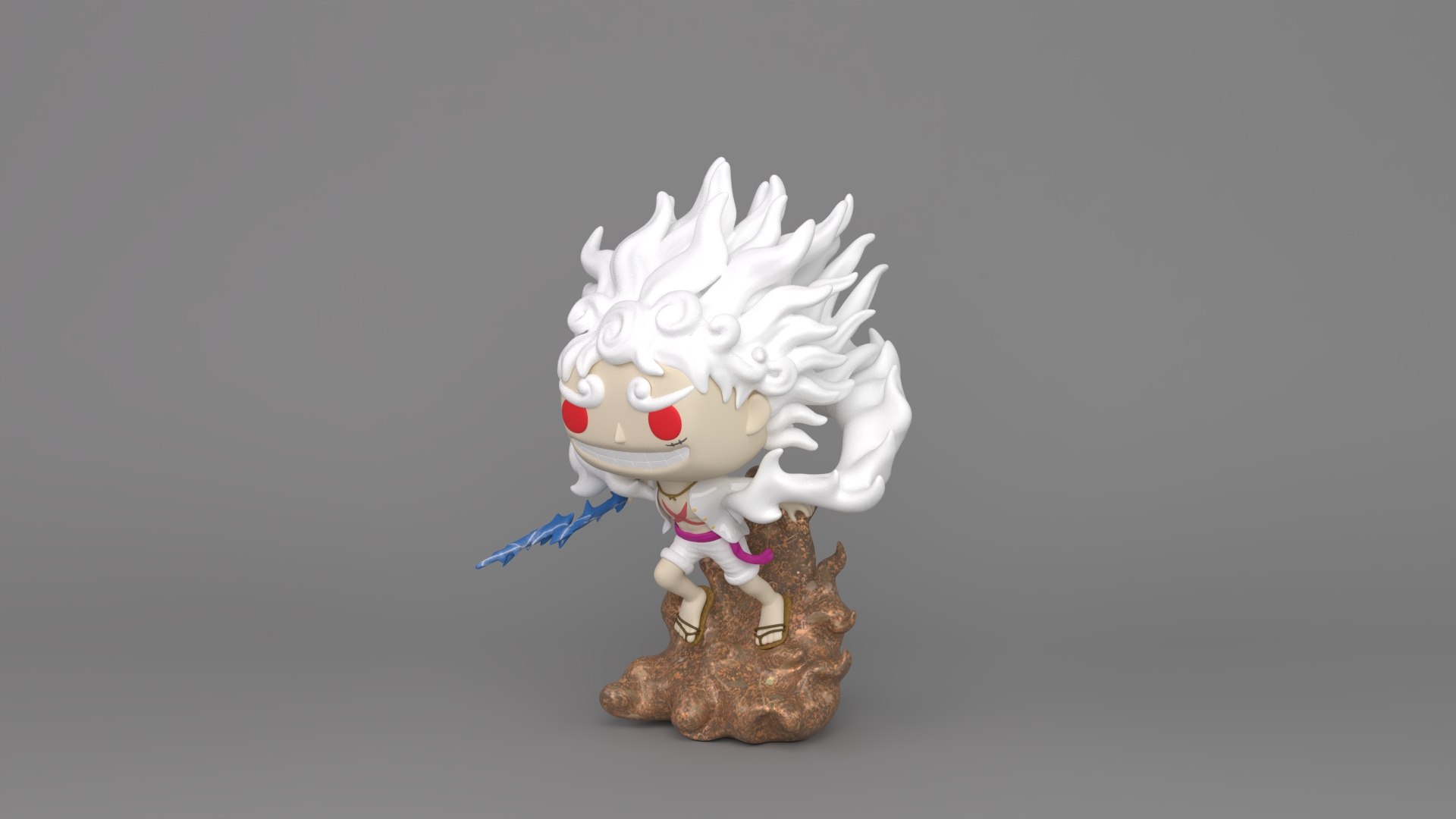 3D Monkey D Luffy Gear 5 Funko Pop Style Fan Art - TurboSquid 2314947