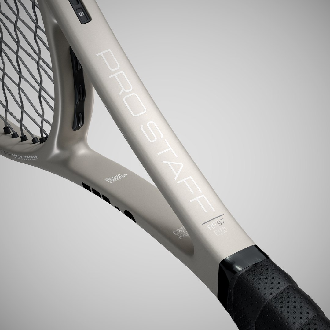 Wilson Pro Staff RF97 Autograph Silver 3D - TurboSquid 2176352