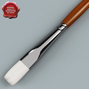 Low Poly Paint Brush 3D Models For Download | TurboSquid