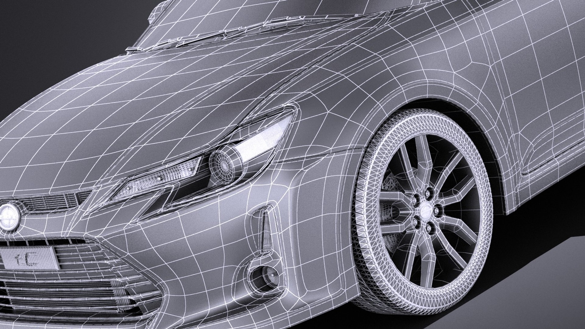 3D 2016 Scion Tc Model - TurboSquid 1229583