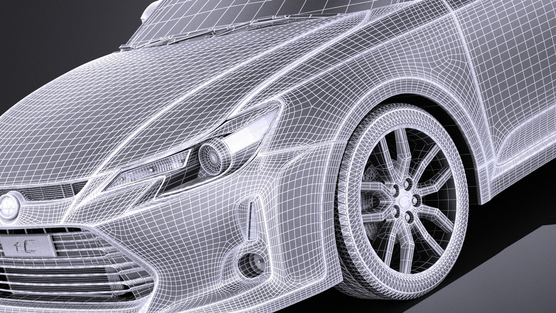 3D 2016 Scion Tc Model - TurboSquid 1229583