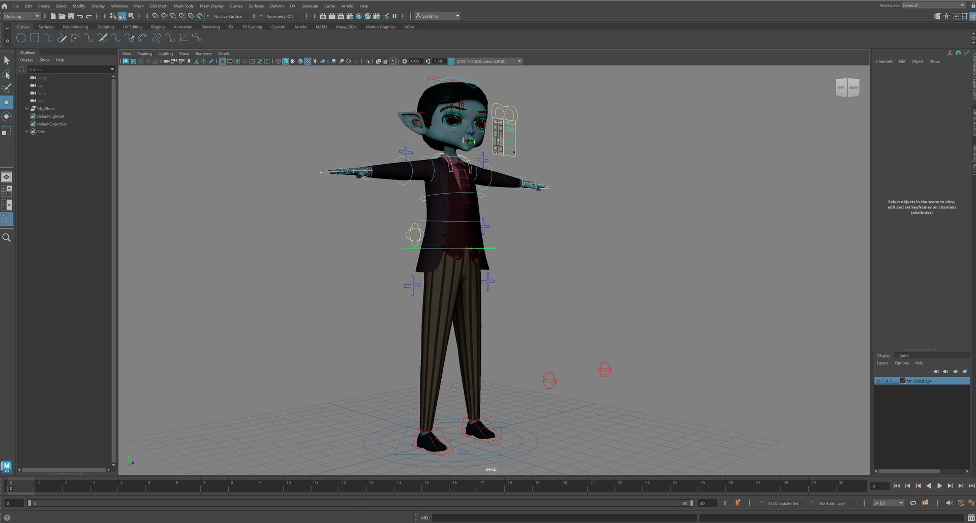 Semi-Realistic Male GHOST Character With Rig 3D Model - TurboSquid 2368160
