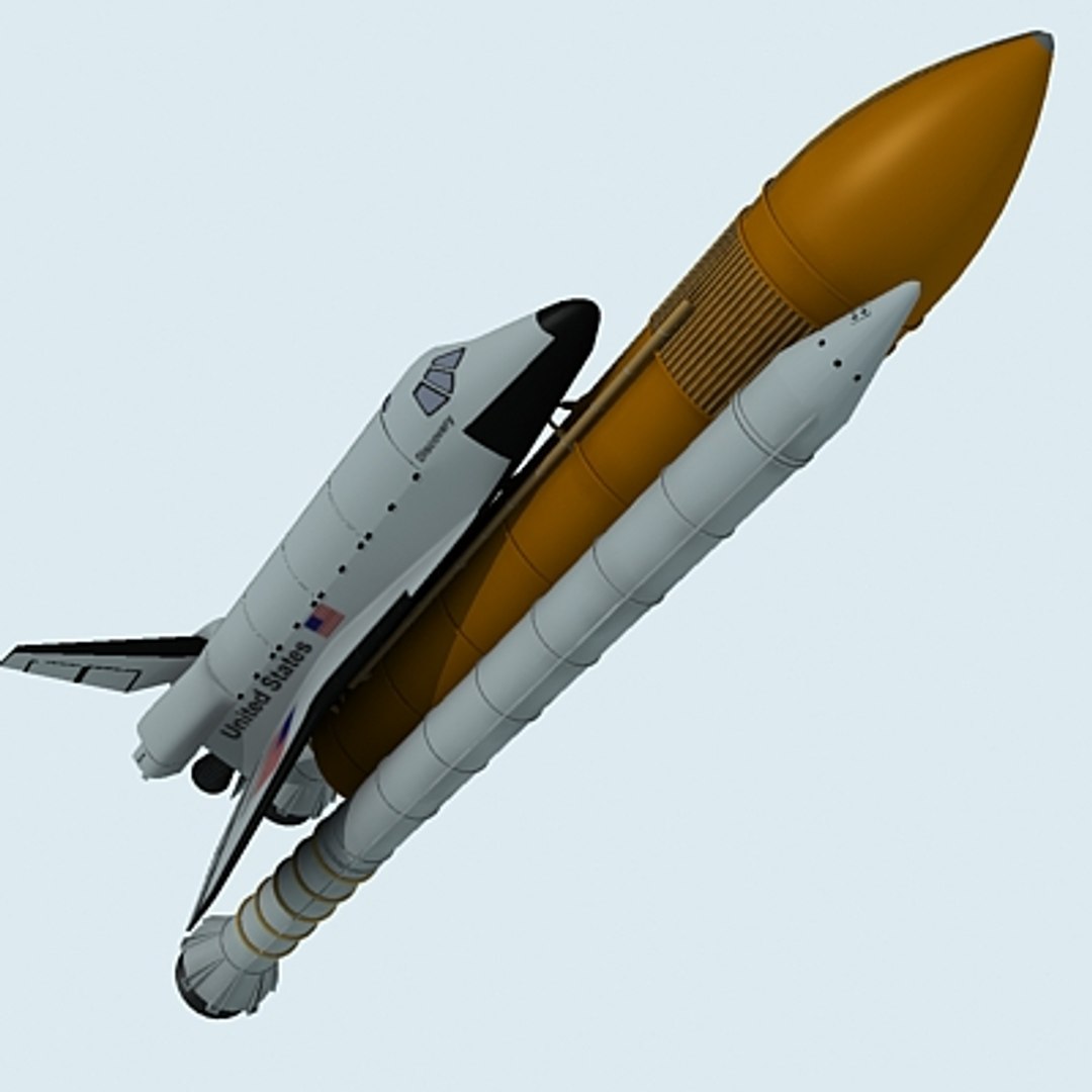 3d Discovery Space Shuttle