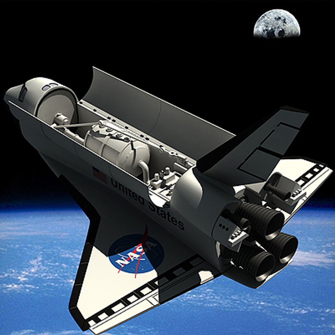 3d Discovery Space Shuttle
