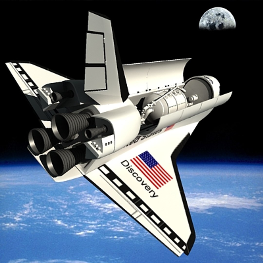 3d Discovery Space Shuttle