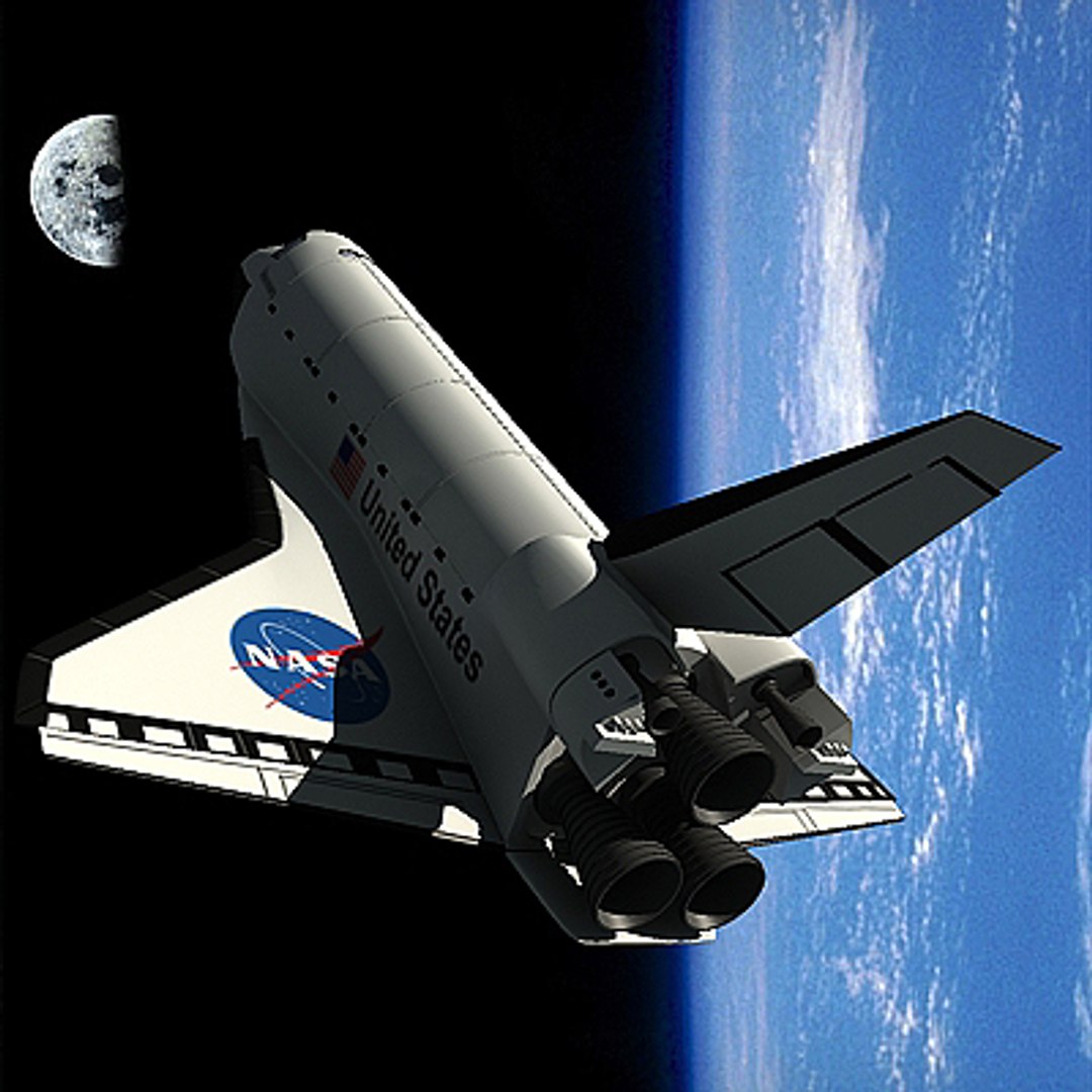 3d Discovery Space Shuttle