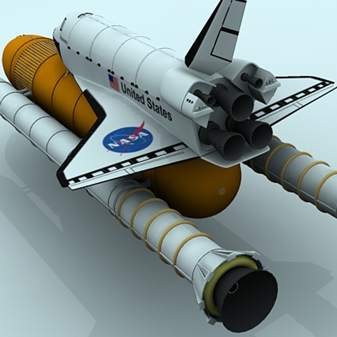 3d Discovery Space Shuttle