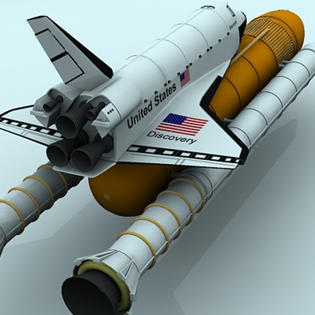 3d Discovery Space Shuttle