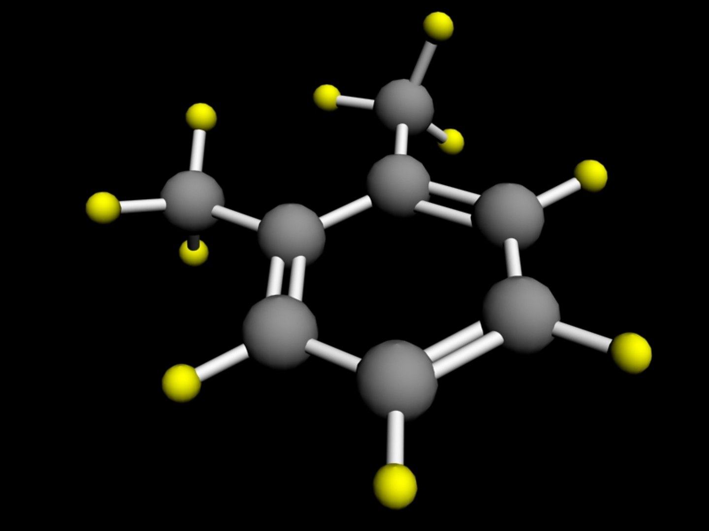 3d Model Of Xylene Atom