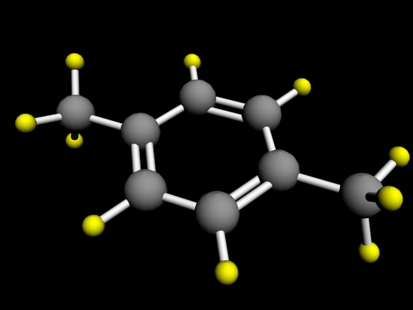 3d model of xylene atom