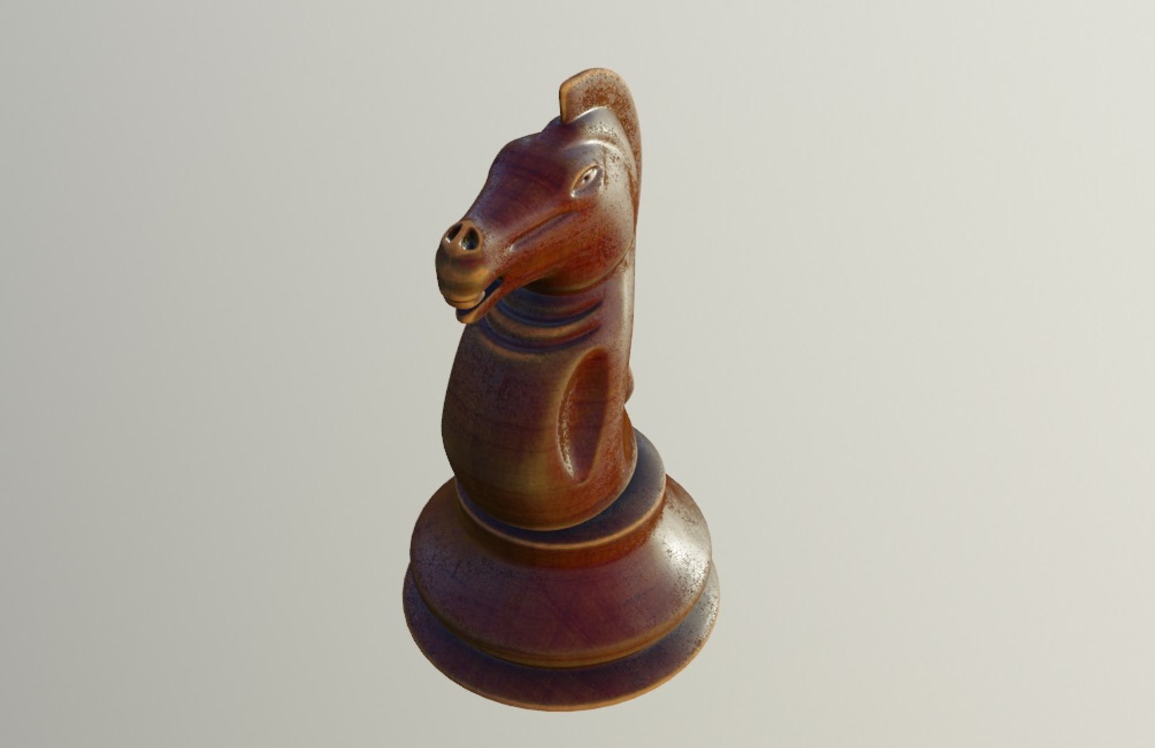 3D Knight Wooden Chess Piece - TurboSquid 1401630
