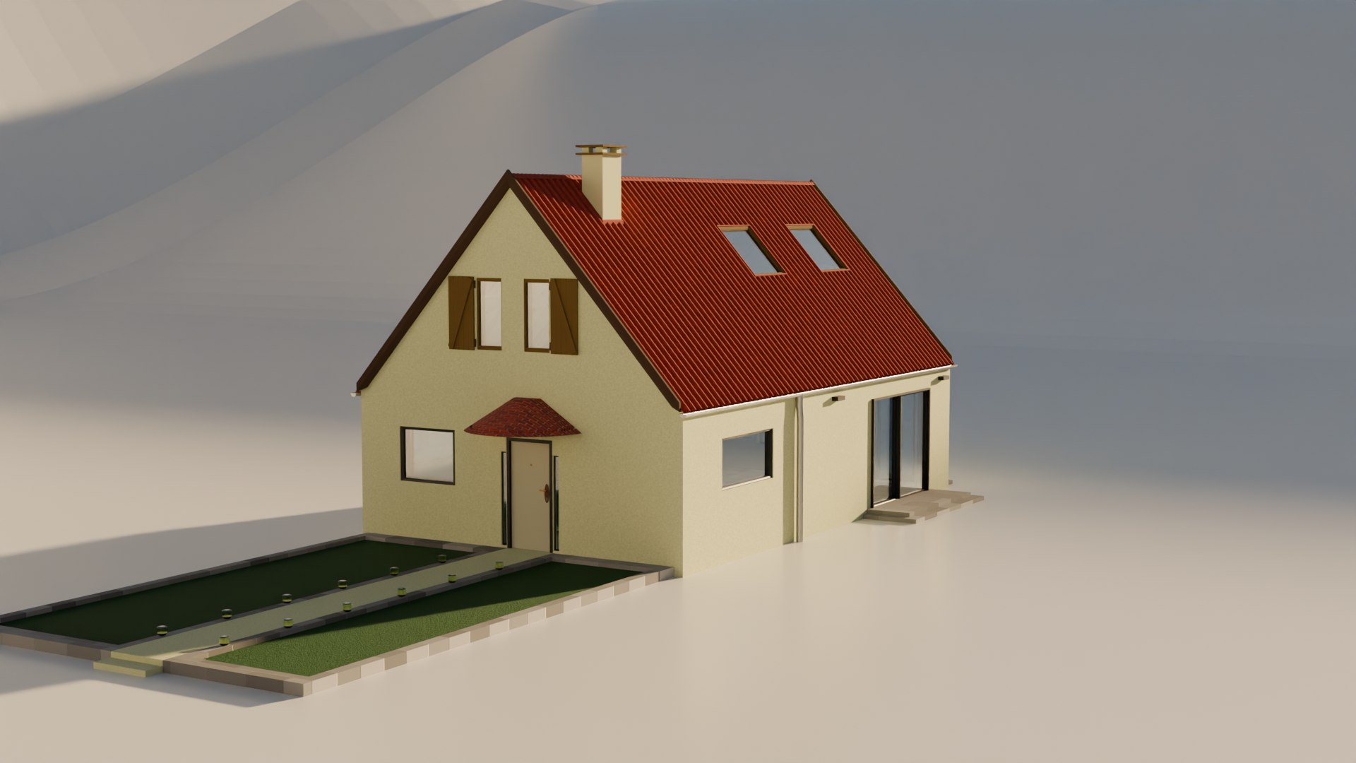 3D French House Model - TurboSquid 2283744